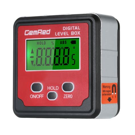 Gemred Level Box Angle Gauge Measuring Tool Digita Vicedeal