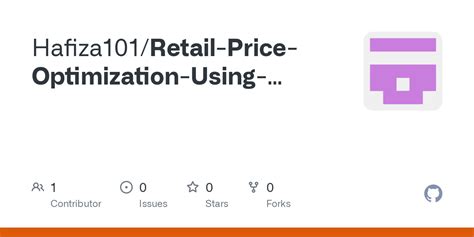 Github Hafiza101 Retail Price Optimization Using Machine Learning