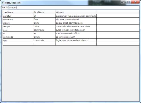 C Select A Row In Datagrid By Searching For A String Programatically