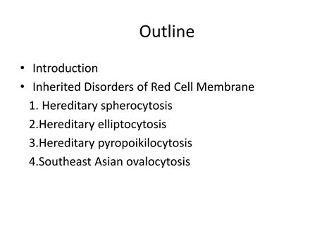 Solution 07 Red Cell Membrane Disorders Presentation Studypool