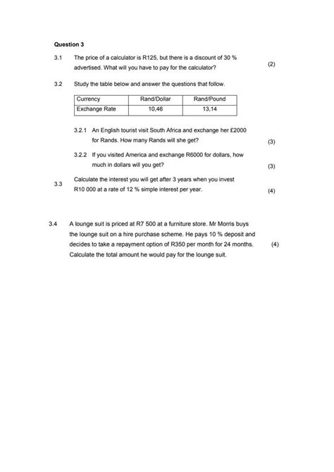 Grade 8 Whole Numbers Maths Practice Questions Pdf