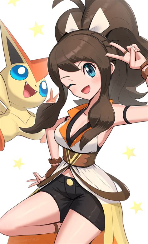 Hilda Victini And Hilda Pokemon And More Drawn By Gonzarez Danbooru