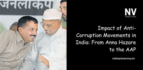 Impact Of Anti Corruption Movements In India From Anna Hazare To The
