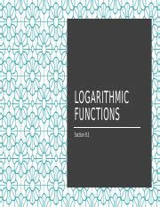 Mastering Logarithmic Functions Equations Evaluations And Course Hero
