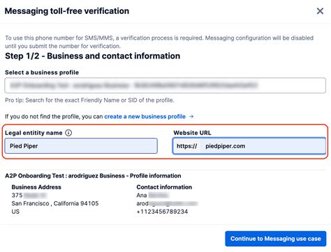 Toll Free Verification Console Onboarding Guide Twilio