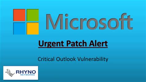 Critical Outlook Vulnerability And Emergency Update