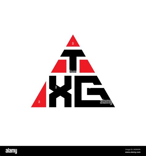 Txg Triangle Letter Logo Design With Triangle Shape Txg Triangle Logo