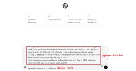 How To Use ChatGPT To Summarize An Article