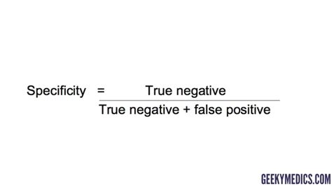Statistics Sensitivity Specificity Ppv And Npv Geeky Medics
