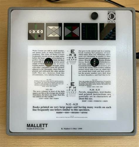 Mallett Near Vision Unit Used Near Vision Units Ophthalmic