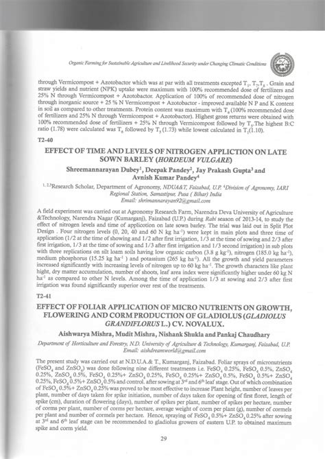 Pdf Effects Of Foliar Application Of Micronutrients On Growth