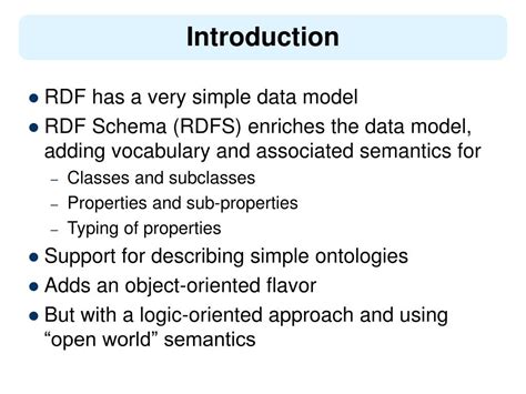 PPT Chapter RDF Schema PowerPoint Presentation Free Download ID