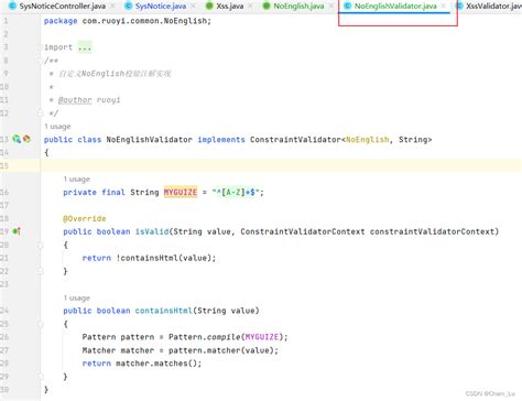 Ruoyi触发参数验证异常例子分析若以自定义校验器 Csdn博客