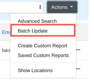 Performing Batch Updates Mothernode Support