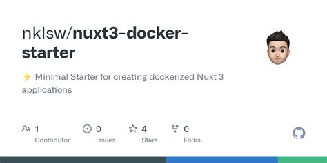 Github Nklswnuxt3 Docker Starter ⚡ Minimal Starter For Creating