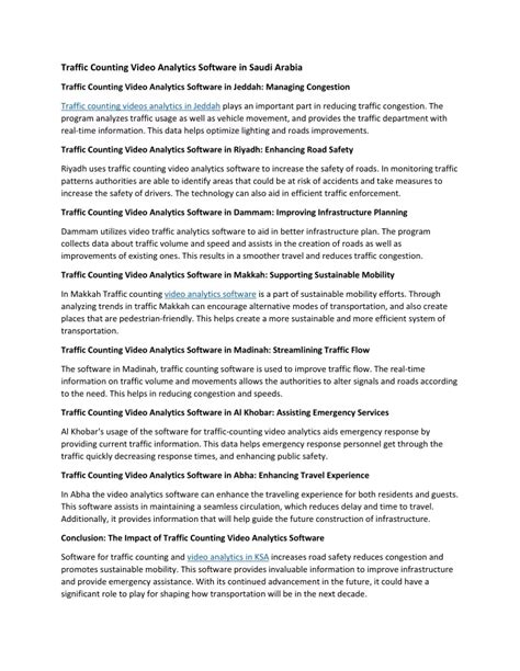 Ppt Traffic Counting Video Analytics Software In Saudi Powerpoint Presentation Id13176226