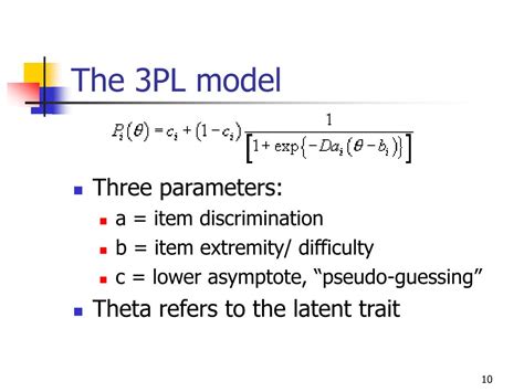 Ppt Irt Basics Theory And Parameter Estimation Powerpoint Presentation Id5524490