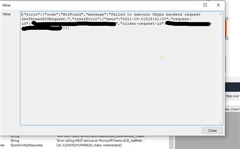 Microsoft Teams Error Failed To Execute Skype Backend Request Get Thread S2srequest While