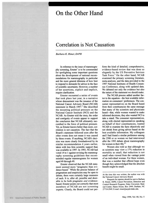 PDF Correlation Is Not Causation