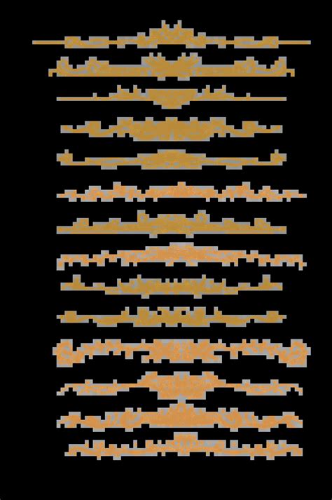 欧式古典花纹花边边框文本分割线 花瓣网