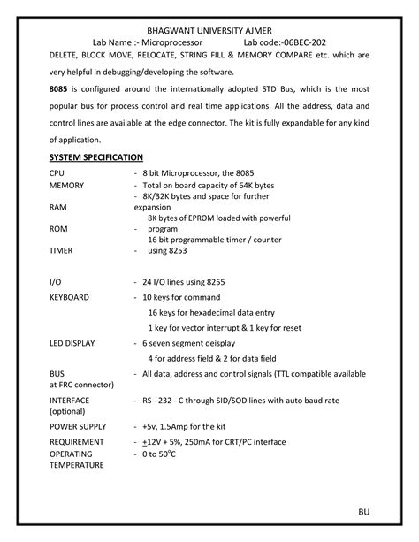 Microprocessor Lab Vi Sempdf