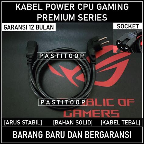Jual Kabel Power Listrik Psu Premium Original Shopee Indonesia