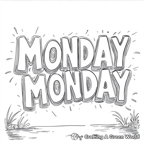 Monday Coloring Pages Free And Printable