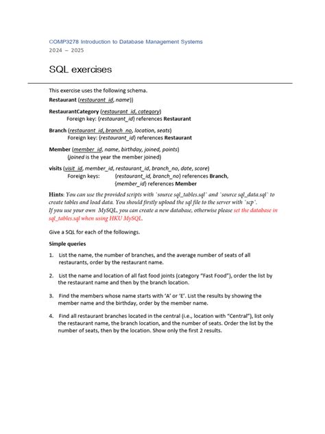 Tutorial5questionpaperofsqlexercise Pdf Sql Databases