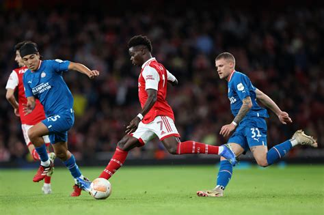Arsenal Vs Psv Eindhoven Menang Tipsi 1 0 Pasukan Mikel Arteta