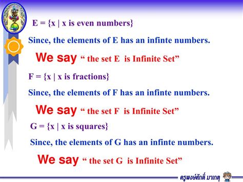 Ppt Finite And Infinite Sets Null Set Powerpoint Presentation Free