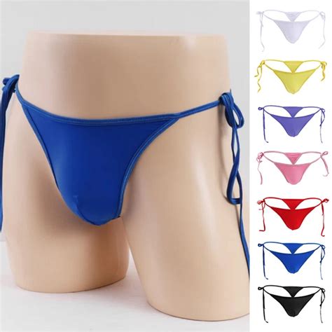 Mens G String Thong Jockstrap Bulge Pouch Underpants Briefs Low Rise