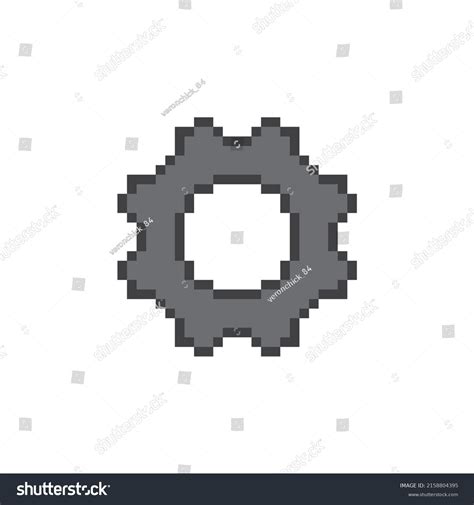 Pixel Settings Icon Vector Pixel Art Stock Vector Royalty Free 2158804395 Shutterstock