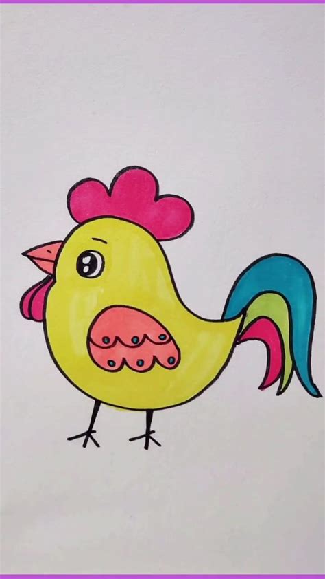 Learn How To Draw Rooster Step By Step Artofit