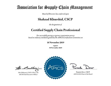 shahzad khurshid mba cscp on linkedin maintained my cscp