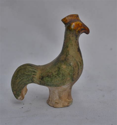 Coq En Terre Cuite émaillée Dynastie Tang Chine 8e 9e Siècle N 107830