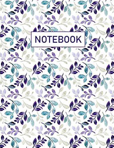 Amazon Com Floral Notebook Floral Botanical Design Journal Notebook Diary Wide Ruled