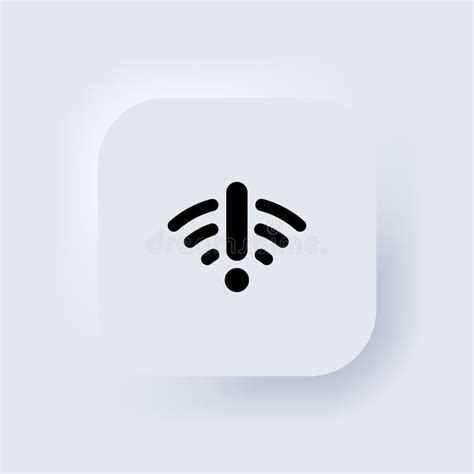 Wifi Signal Button Icon Set Wi Fi Button Sign Badge In D Style