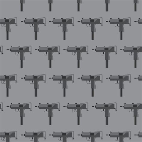 Military Firearms Pattern Wallpaper Premium Vector