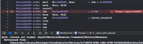 Library Not Loaded MaterialShowcase Issue 74 PrscX React Native