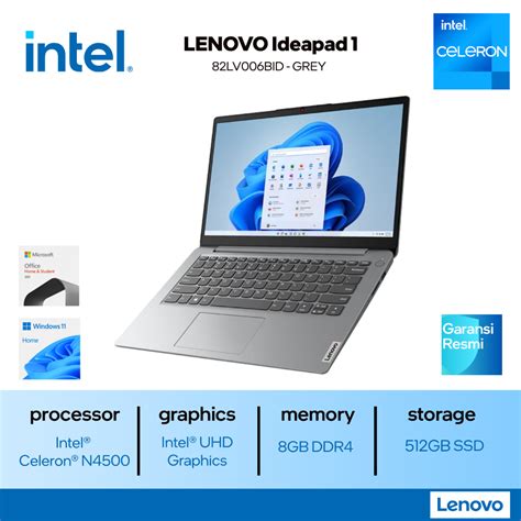 Jual Lenovo Ideapad Ip Ijl Lv Bid Intel N Intel Uhd Gb Ddr Gb Storage