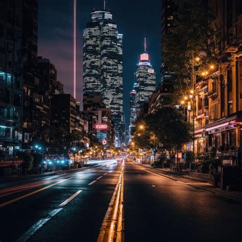 Night Time City Street
