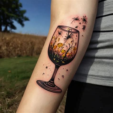 Wine Glass Tattoos Meaning Symbolism 70 Designs Hbtat2