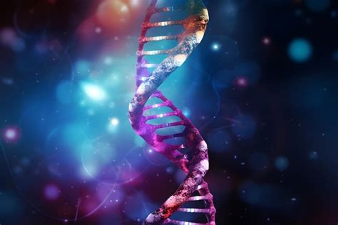 Premium Ai Image Dna Helix Intertwined With Binary Code Strands