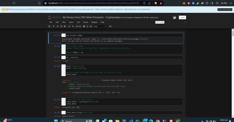 Akinola Oketoobo On Linkedin Cryptography Hillcipher Datasecurity