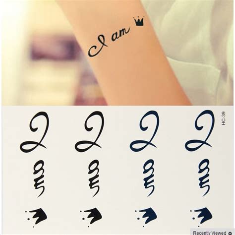 Temporary Tattoo Sex Products Body Art Waterproof Sticker Wrist Quote Words Heart Rate Fake