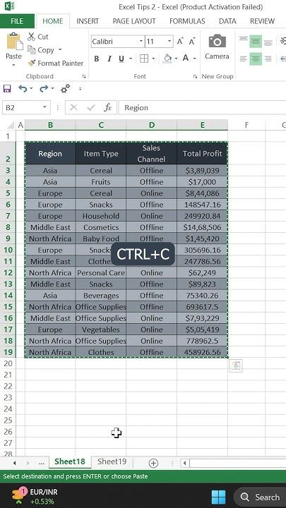 Formatting Hack In Excel 😮😮🔥shorts Excel Youtube