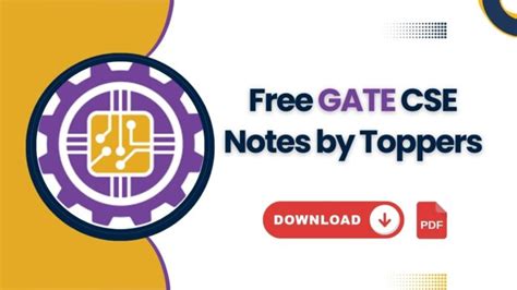 Free Gate Cse Notes By Toppers Download Pdfs Usemynotes