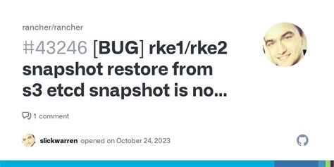 Bug Rke1rke2 Snapshot Restore From S3 Etcd Snapshot Is Not Working