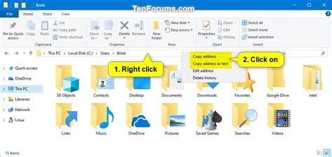 Copy Path In File Explorer In Windows 10 Tutorials