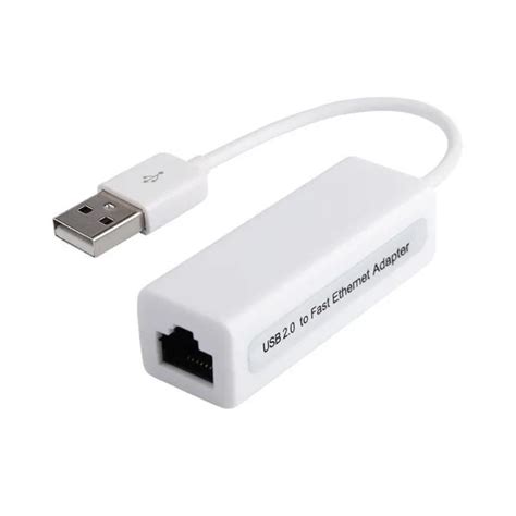 Usb 2 0 Fast Ethernet Adapter 10 100 Mbps Lan Card White Bd